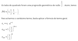 Enem 2020: Qual é a medida do lado do centésimo quadrado construído